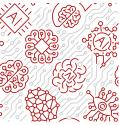 Ai artificial intelligence technology background Vector Image