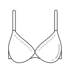 Bra line icon Royalty Free Vector Image - VectorStock