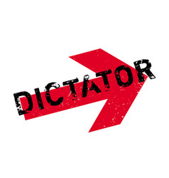 Dictator rubber stamp Royalty Free Vector Image