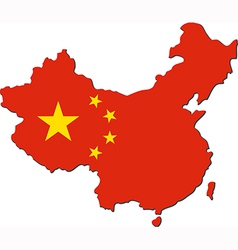 Detailed map of the china Royalty Free Vector Image