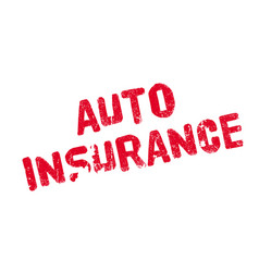 Auto insurance rubber stamp Royalty Free Vector Image