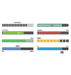 Loading icons load indicator sign Royalty Free Vector Image