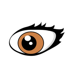 Cartoon eyes comic expression Royalty Free Vector Image