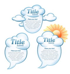 Clouds and rainbow background Royalty Free Vector Image