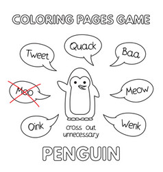 Funny animals coloring book Royalty Free Vector Image