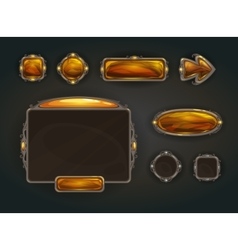 Cool game user interface assets Royalty Free Vector Image