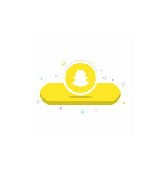 Snapchat icon design Royalty Free Vector Image