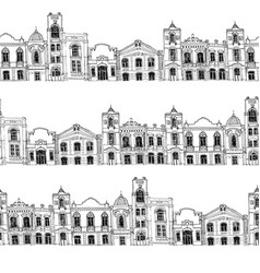 Silhouettes houses Royalty Free Vector Image - VectorStock