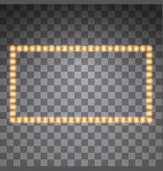 Shining blue led rectangle frames neon Royalty Free Vector