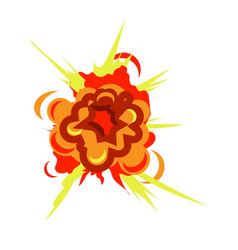 Animation explosion Royalty Free Vector Image - VectorStock