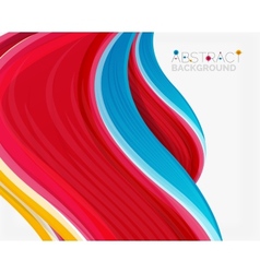 Abstract realistic solid wave background Vector Image