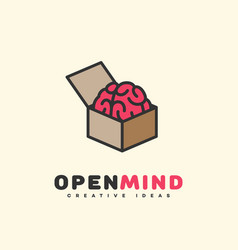 Open mind logo Royalty Free Vector Image - VectorStock