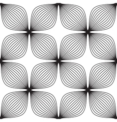 Ornate geometric petals grid abstract pattern Vector Image