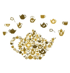 Tea party Royalty Free Vector Image - VectorStock