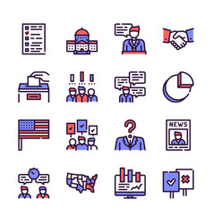 Coding and programming line art thin icons Vector Image