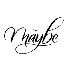 Brush calligraphy wedding invitation Royalty Free Vector