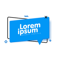 Speech bubble chat message Royalty Free Vector Image