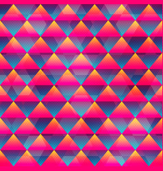 Red triangle seamless pattern Royalty Free Vector Image