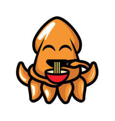 Octopus the bandit Royalty Free Vector Image - VectorStock