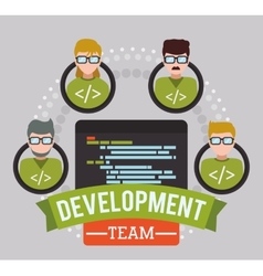 Web developer design Royalty Free Vector Image