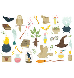 Magic set Royalty Free Vector Image - VectorStock