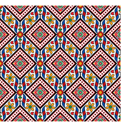 Traditional ajrak pattern tribal ethnic wallpaper Vector Image