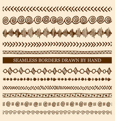 Simple seamless hand drawn pattern Royalty Free Vector Image