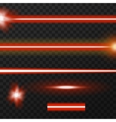 Red laser beam Royalty Free Vector Image - VectorStock