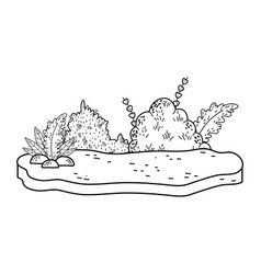 Rural countryside landscape farmhouse spring Vector Image