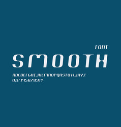 Smooth cursive font alphabet Royalty Free Vector Image