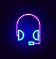 Headset neon sign Royalty Free Vector Image - VectorStock