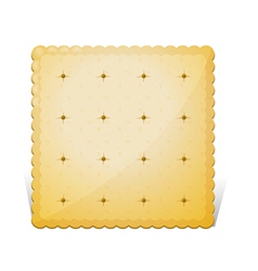 Realistic 3d square delicious salty cookies Vector Image