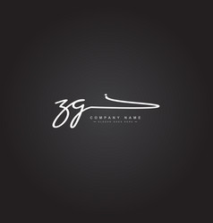 Handwritten signature logo for initial letter z Vector Image