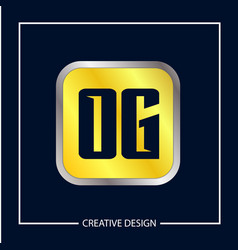 Initial letter og logo template design Royalty Free Vector
