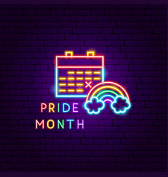 Rainbow neon sign Royalty Free Vector Image - VectorStock