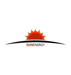 Sun energy logo ceology energe design sun logo Vector Image