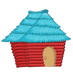 A native house at the hill Royalty Free Vector Image