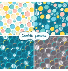 Colorful confetti seamless repeat pattern Vector Image