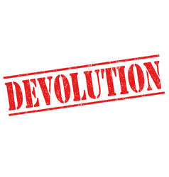 Devolution sign or stamp Royalty Free Vector Image