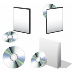 Set of cd dvd Royalty Free Vector Image - VectorStock