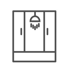 Shower icon simple flat style Royalty Free Vector Image