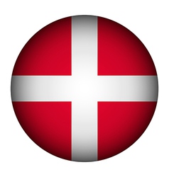 Denmark flag button Royalty Free Vector Image - VectorStock