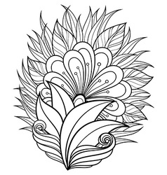 Floral decorative design Royalty Free Vector Image