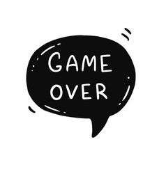 Game over glitch emoji Royalty Free Vector Image