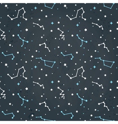 Night sky horizontal seamless pattern Royalty Free Vector