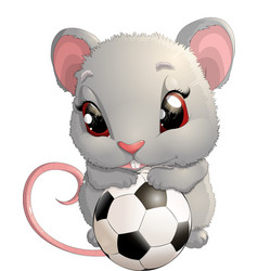 Beautiful cute mouse Royalty Free Vector Image