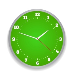 Clock icon square wall clock showing time Vector Image