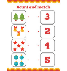 Counting game for preschool children count how Vector Image