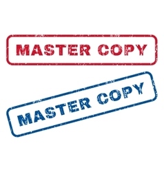 Master Copy Rubber Stamps Royalty Free Vector Image