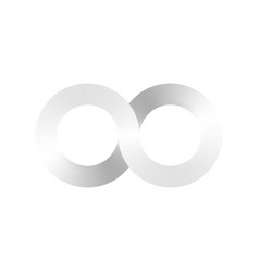 Black infinity symbol icon rectangular shape Vector Image
